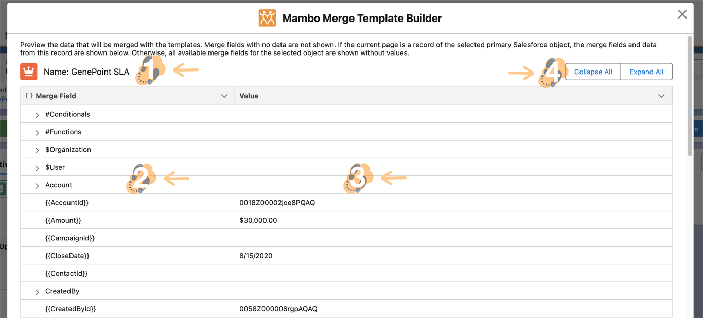 Mambo Merge | How To Use Template Builder